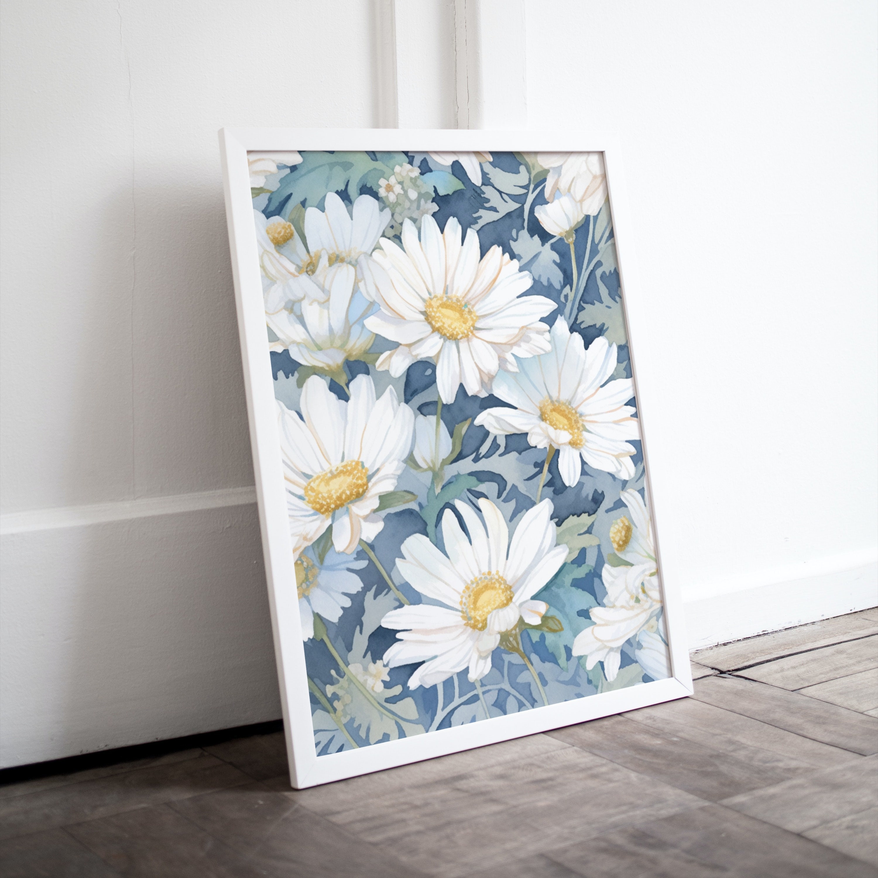 20 Seamless Daisy Patterns JPG and PNG Watercolor Patterns of Daisies ...