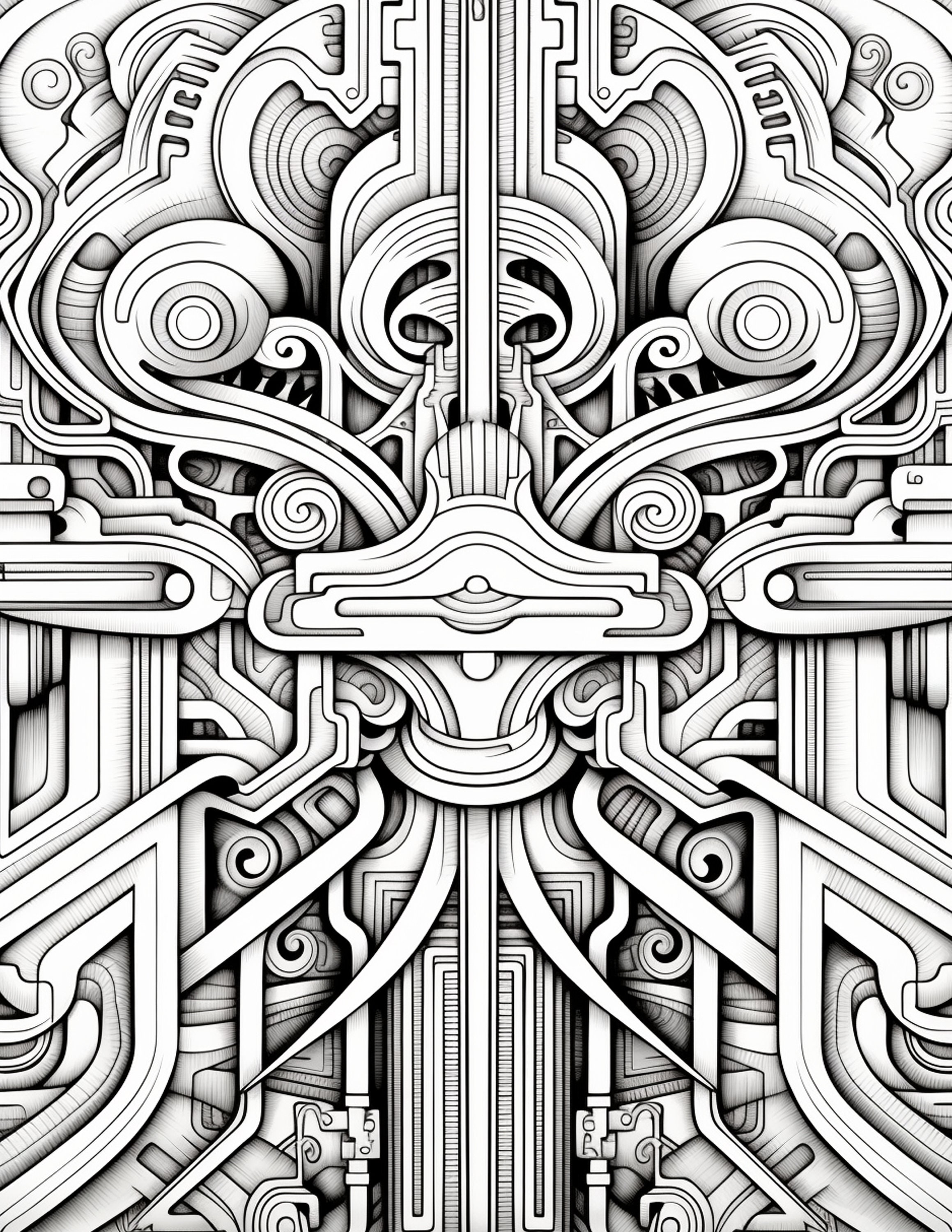 Abstract Designs Coloring Pages - Etsy
