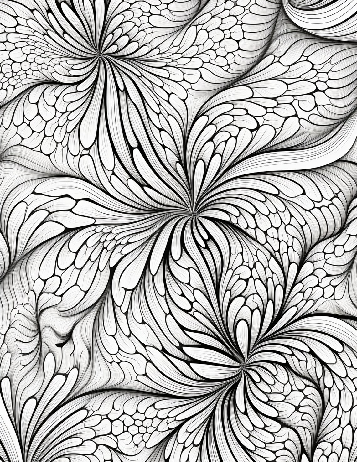 Abstract Designs Coloring Pages - Etsy