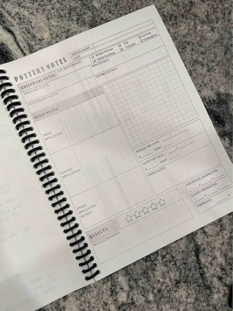 Instant DIGITAL Download**pottery Notes **pottery / Ceramics / Clay ...