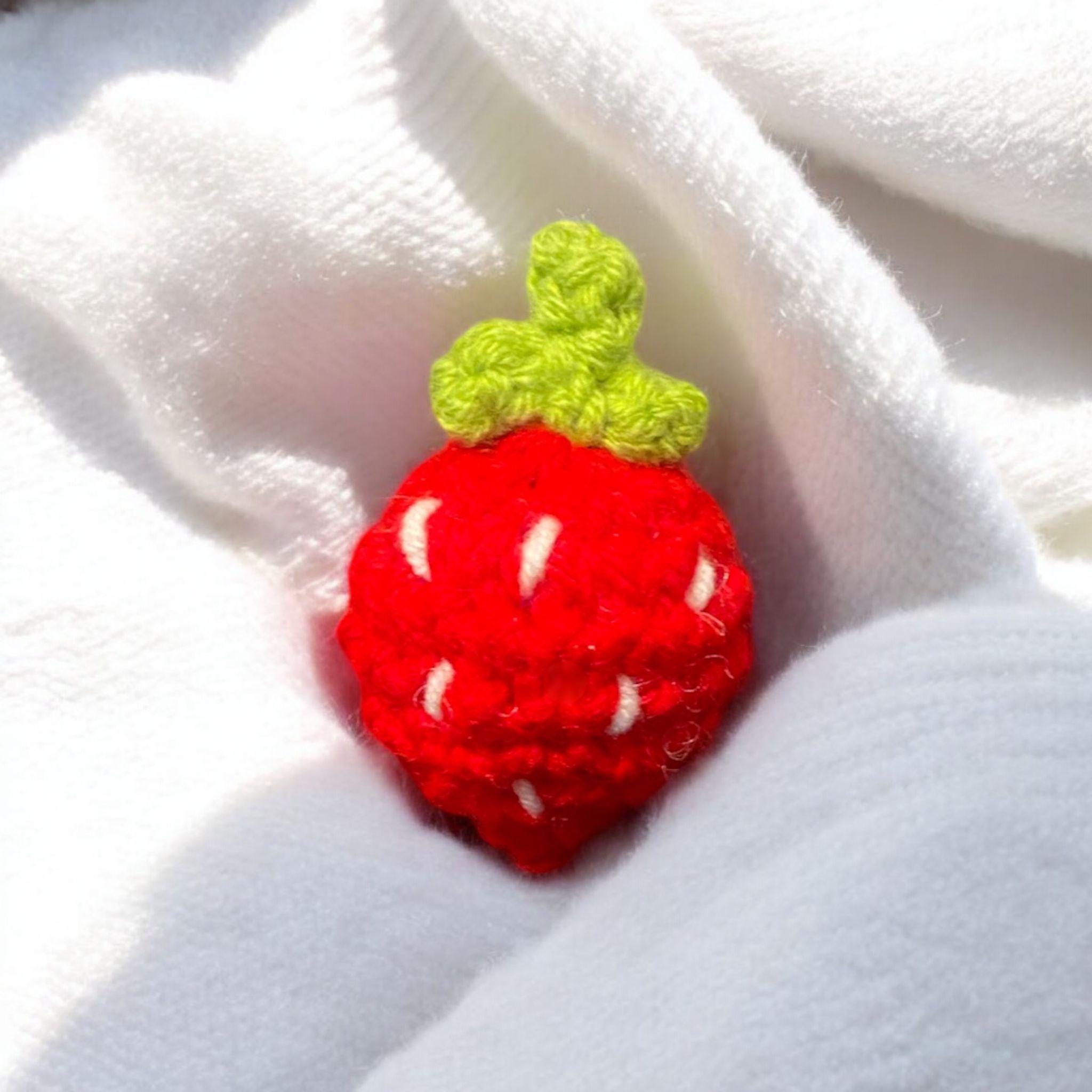 Tiny Strawberry Amigurumi Pattern, Emotional Support Crochet, Mini ...