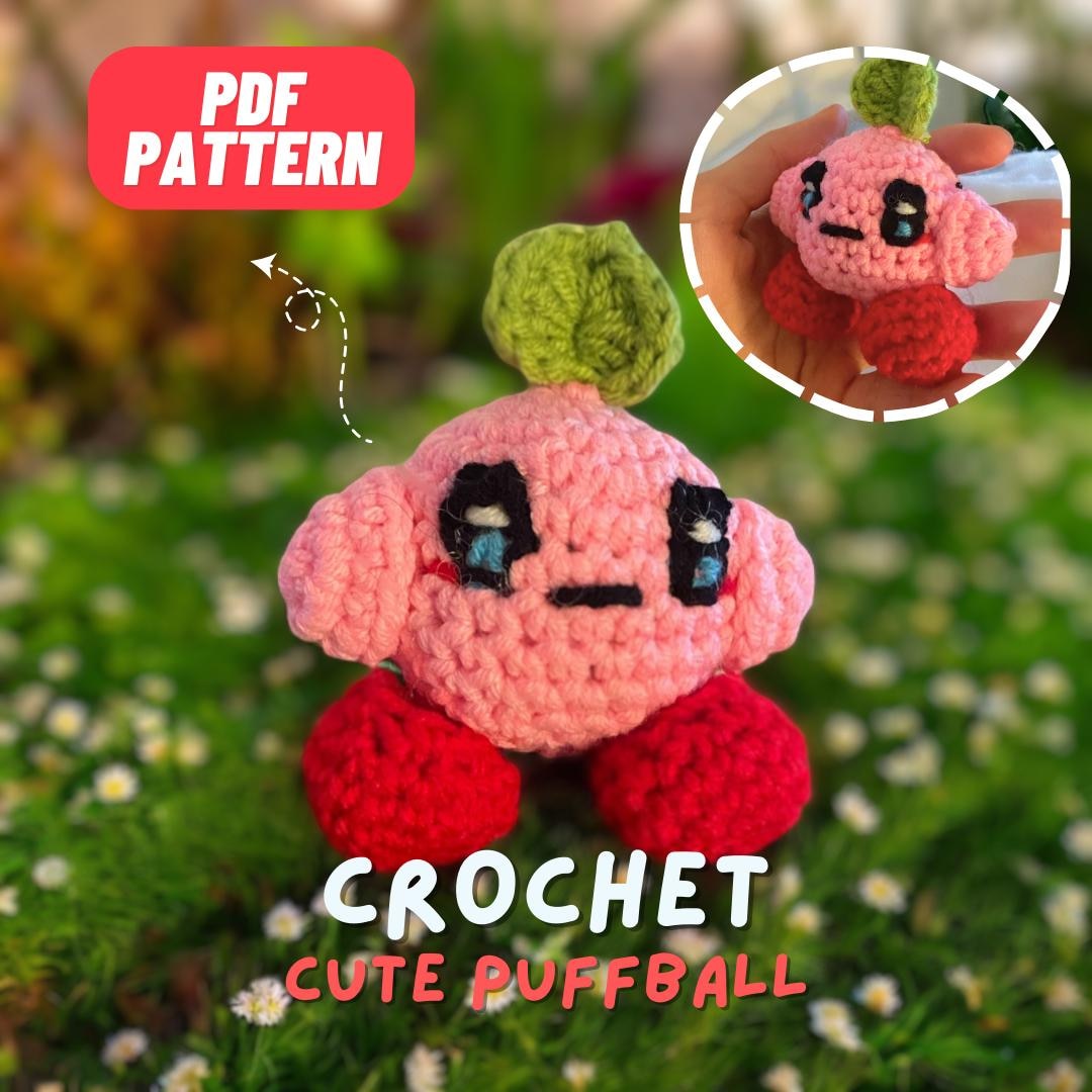Emotional Support Cute Amigurumi Puffball Amigurumi Pattern, Kawaii Plushie, Easy Crochet ...