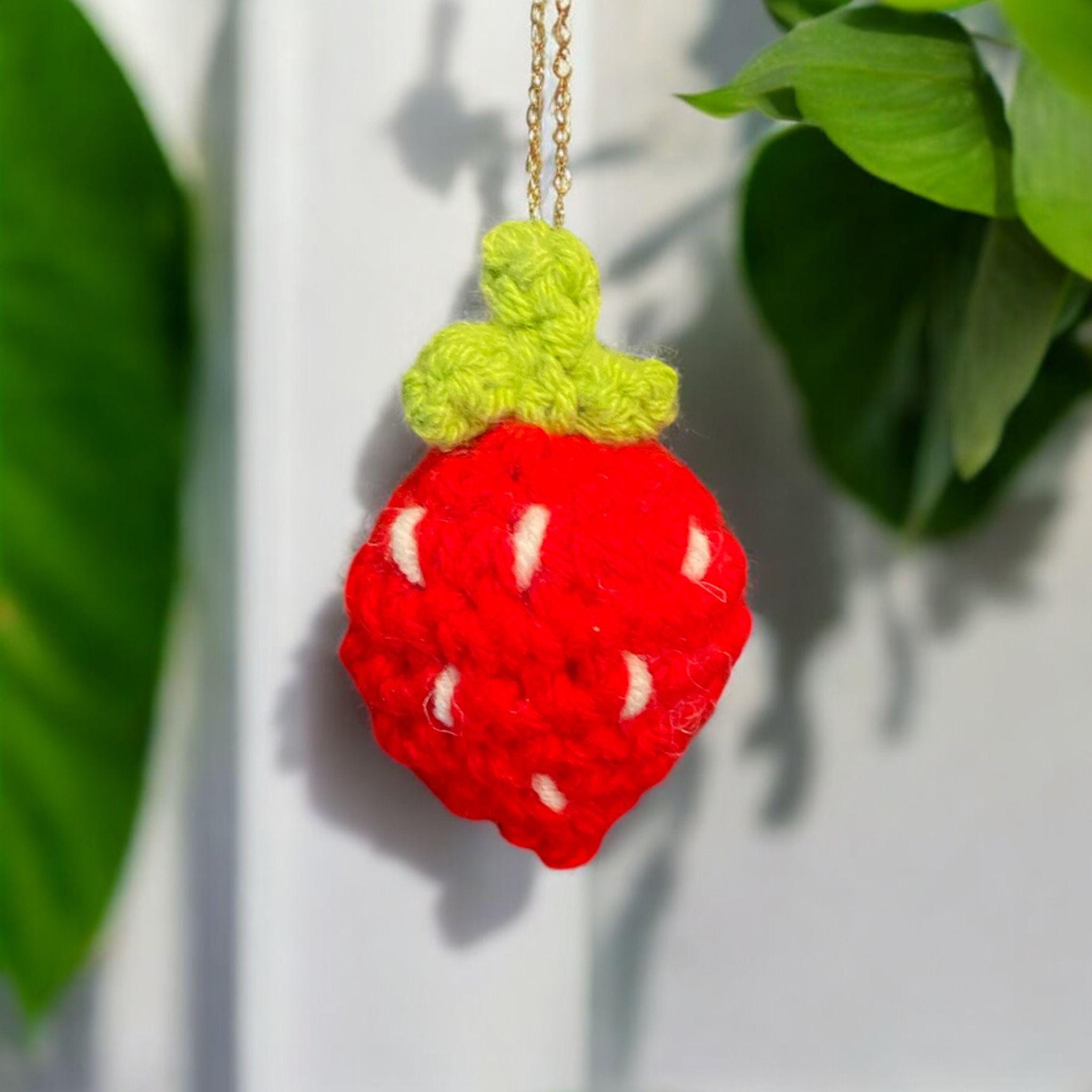 Tiny Strawberry Amigurumi Pattern, Emotional Support Crochet, Mini ...