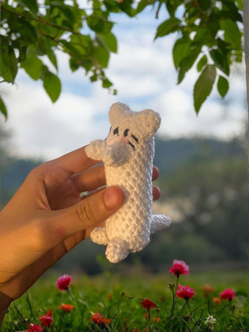 Long Cat Amigurumi Pattern, Emotional Support Crochet, Easy Crochet ...