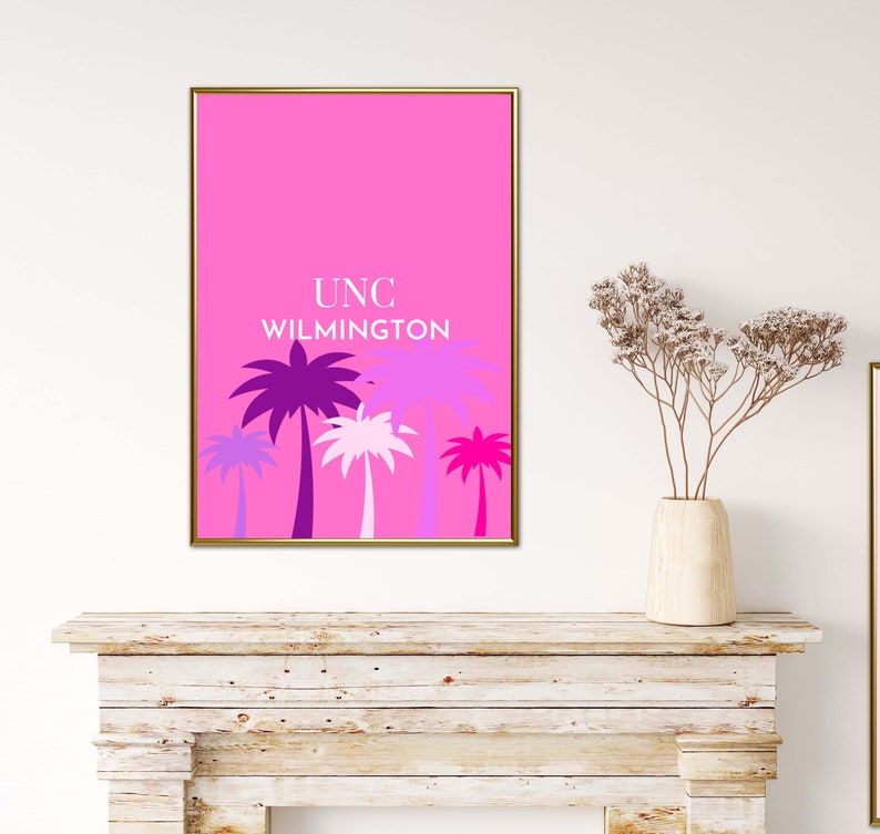 UNCW Wall Decor | Seahawk Pride Art | Wilmington NC Print | Coastal ...