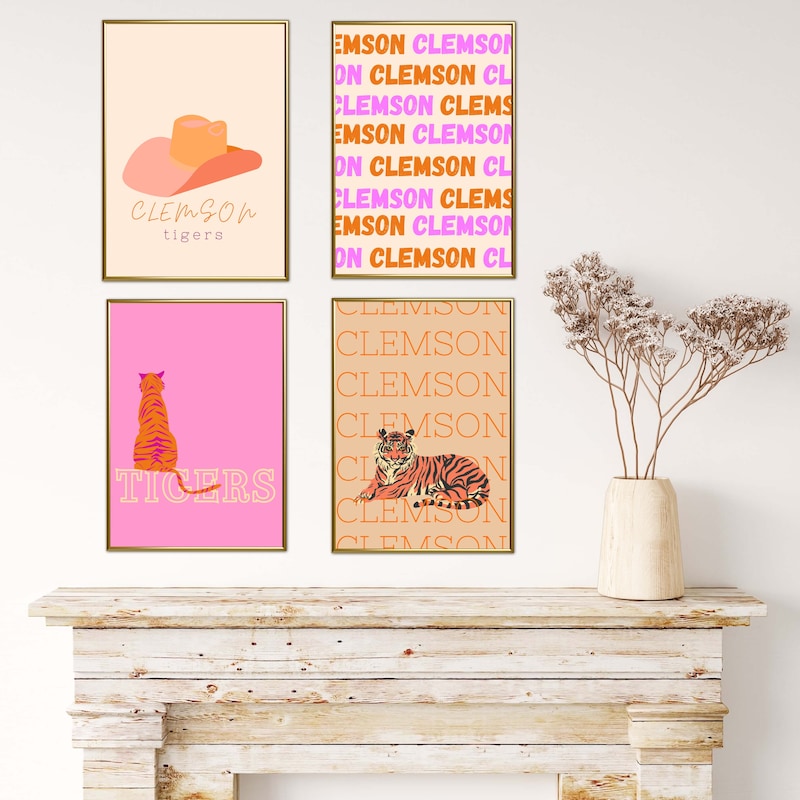 Clemson Art - Etsy