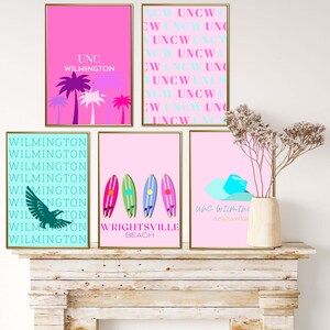 UNCW Wall Decor | Seahawk Pride Art | Wilmington NC Print | Coastal ...