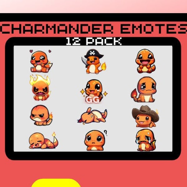 Charmander Emote - Etsy