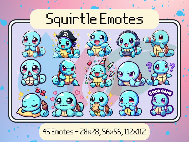 Pokemon Gen 1 Starters Twitch Emotes Mega Pack - Etsy Canada