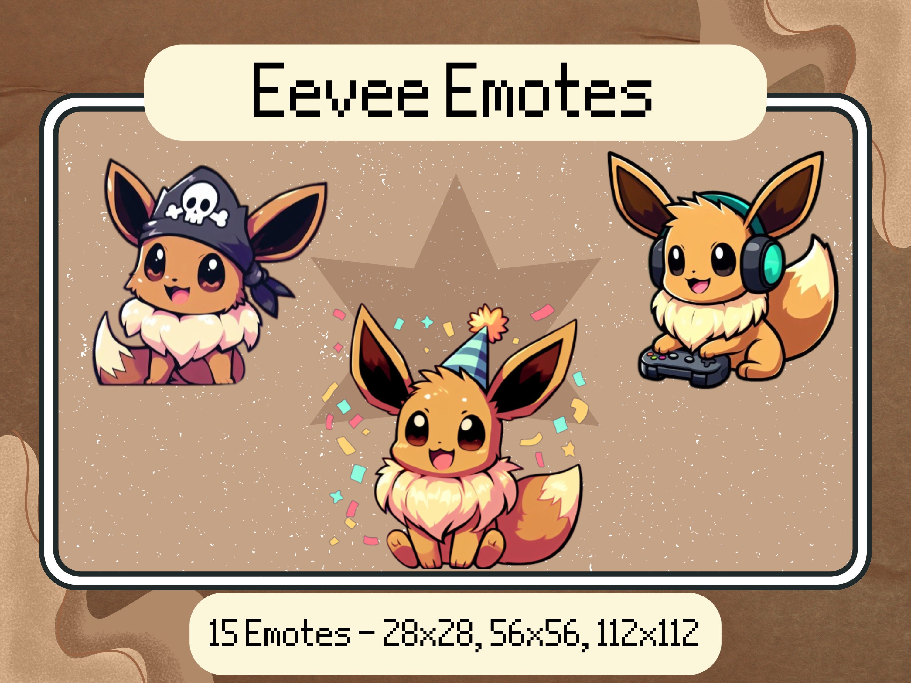 Eevee Twitch Emotes - Etsy