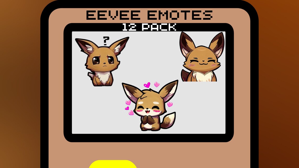Eevee Twitch Emotes - Etsy