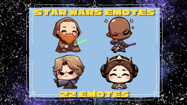 Star Wars Variety Pack Twitch Emotes - Etsy