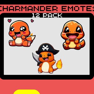Charmander Twitch Emotes - Etsy