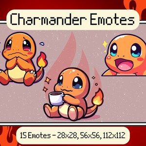 Charmander Twitch Emotes - Etsy