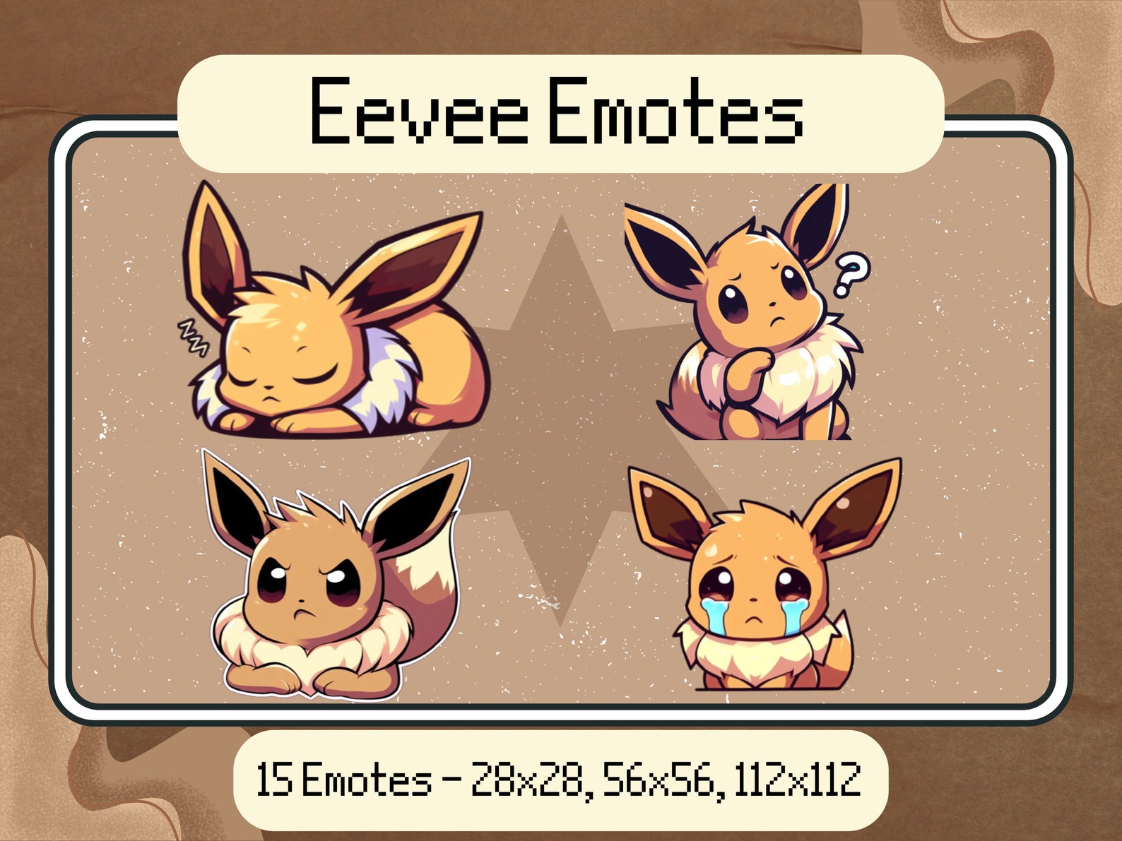 Eevee Twitch Emotes - Etsy