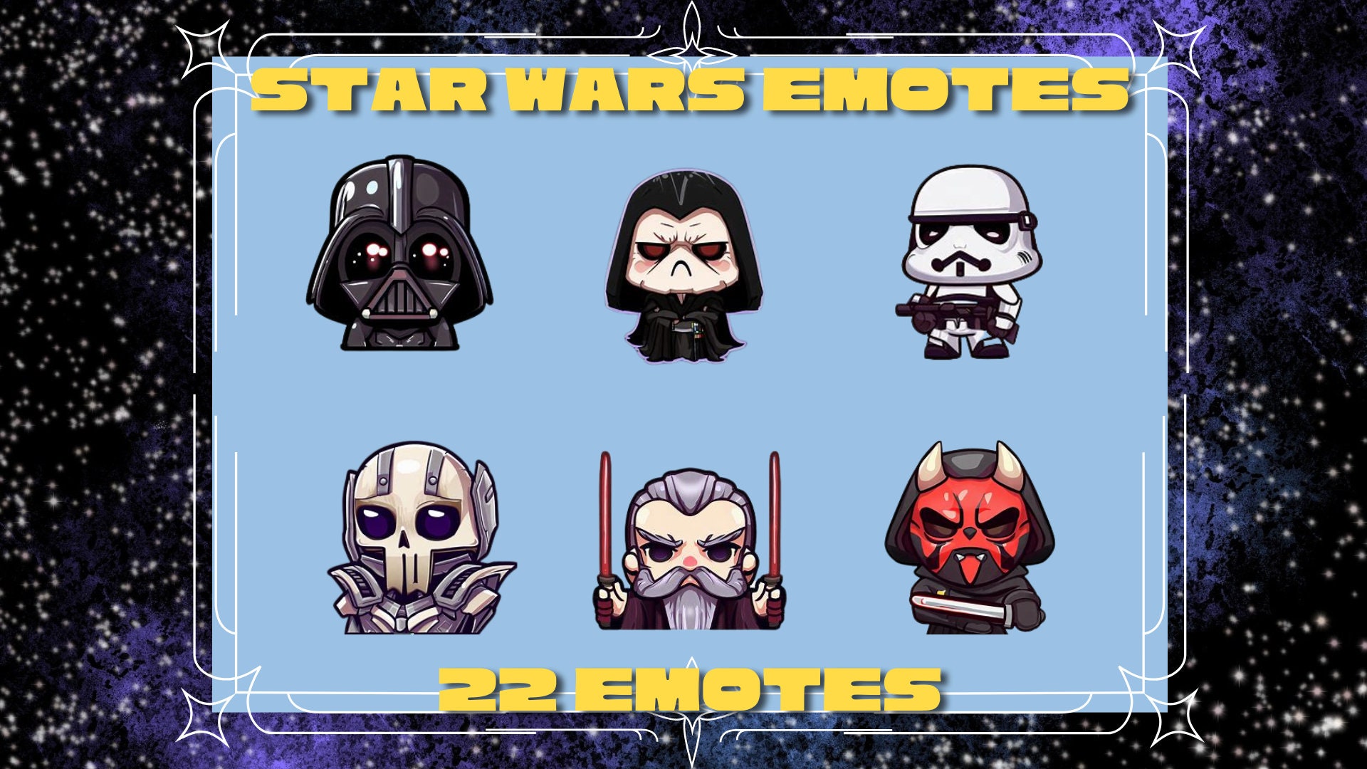 Star Wars Variety Pack Twitch Emotes - Etsy