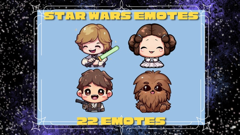 Star Wars Variety Pack Twitch Emotes - Etsy