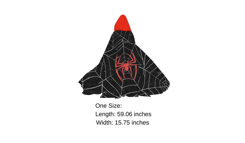 Custom Halloween Cloak, Spider Web Costume, Teens and Adult Hooded ...