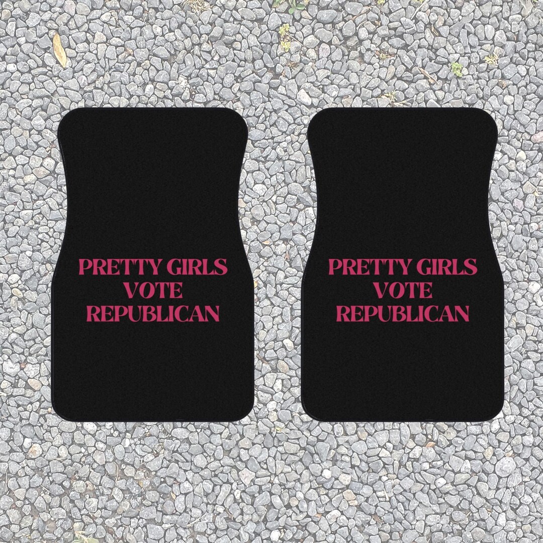 Pretty Girls Vote Republican Car Floor Mats for Women Trump Car ...