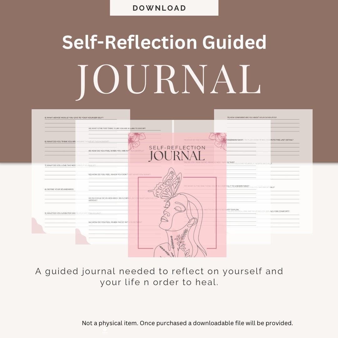 Self Reflection Guided Journal - Etsy
