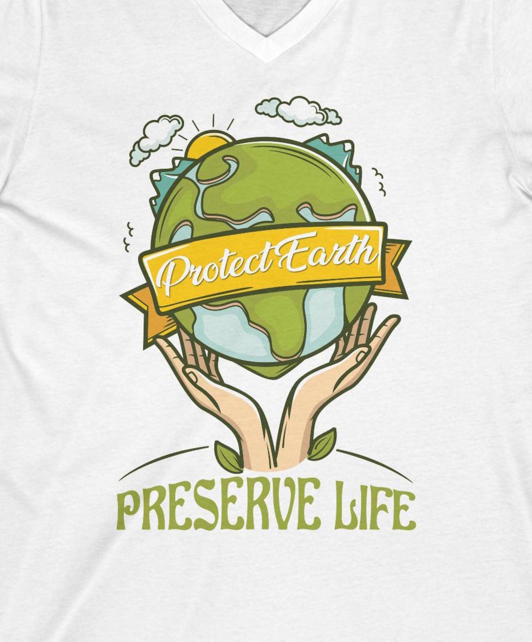Protect Earth, Preserve Life Eco Friendly T Shirts, Drawing Save the ...