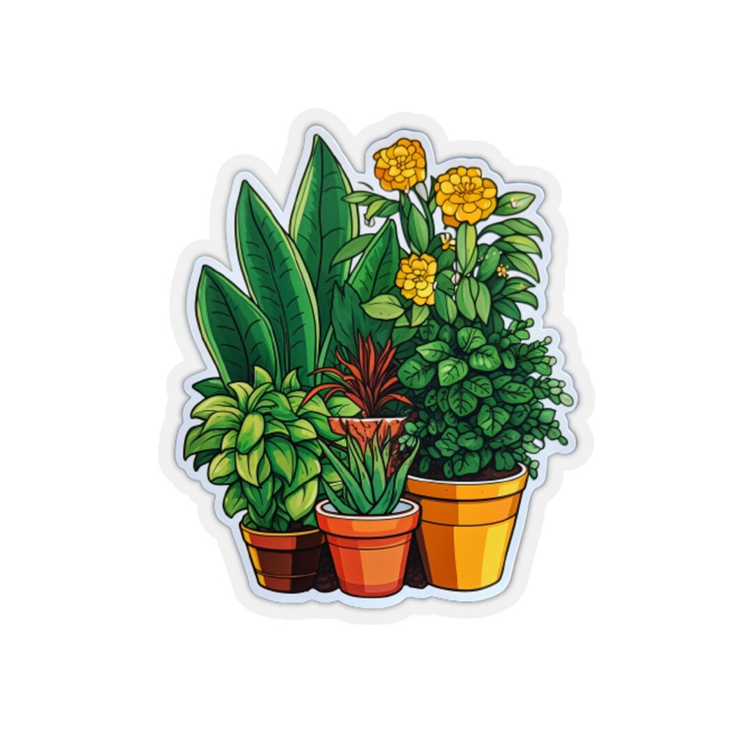 House Plant Sticker / Decal , Plant Lover Sticker , Plant Mom , House ...