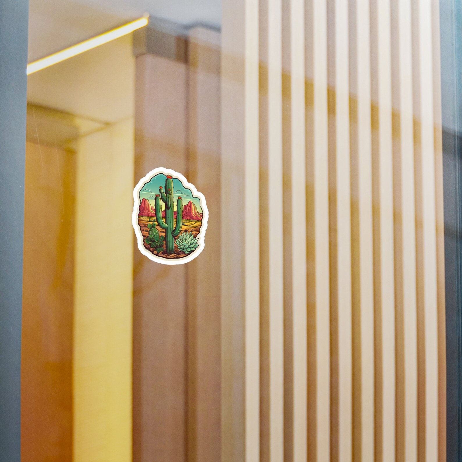 Desert Cactus Sticker / Decal - Etsy