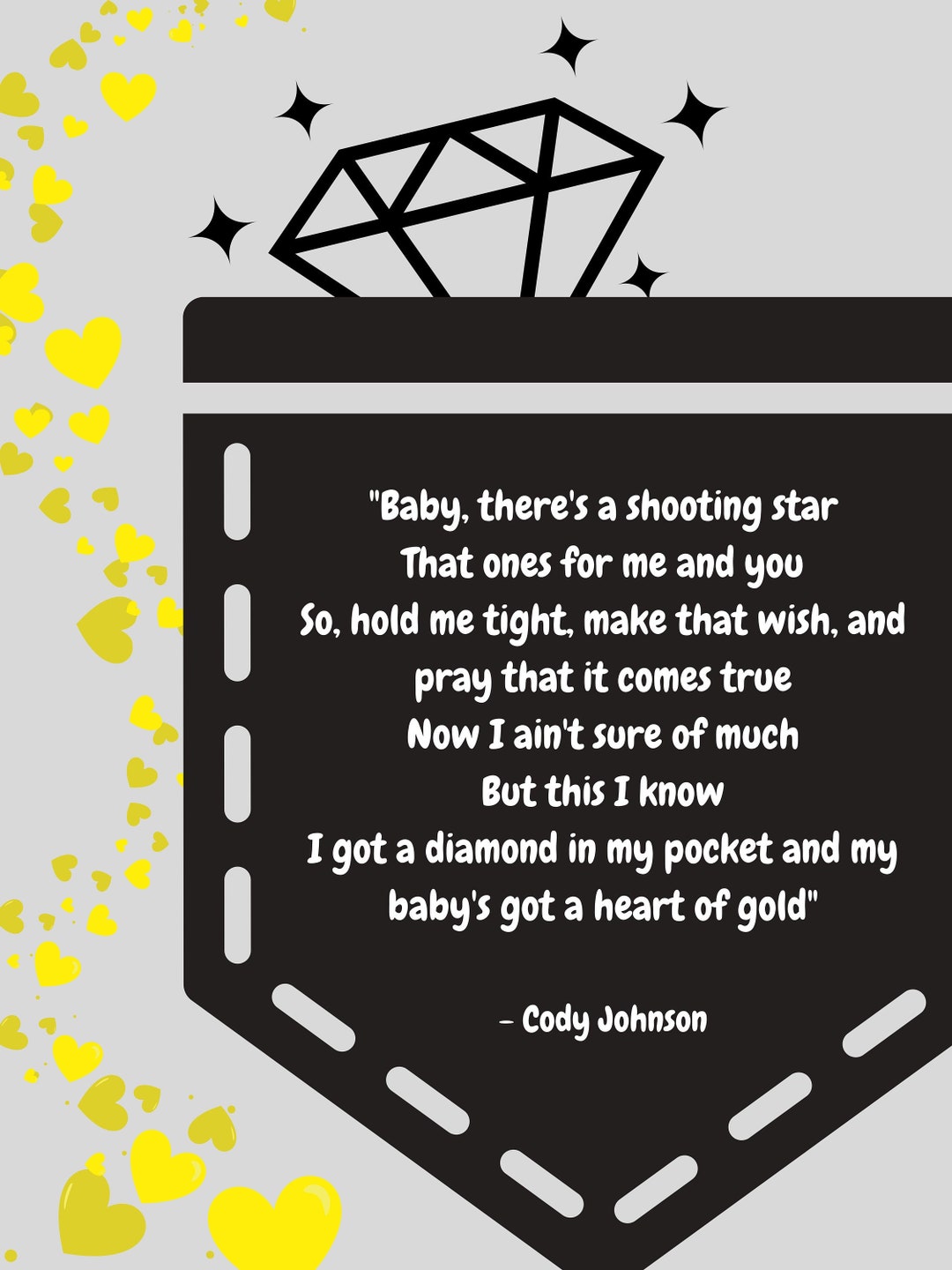Diamond in My Pocket Poster - Etsy