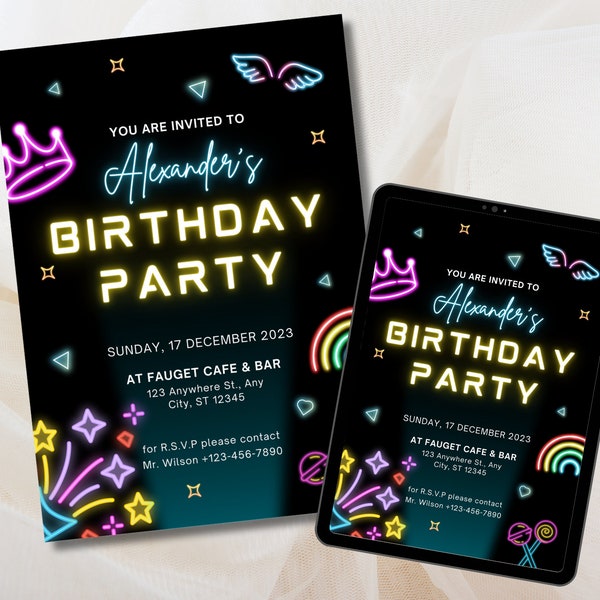 Cyberpunk Birthday Party - Etsy