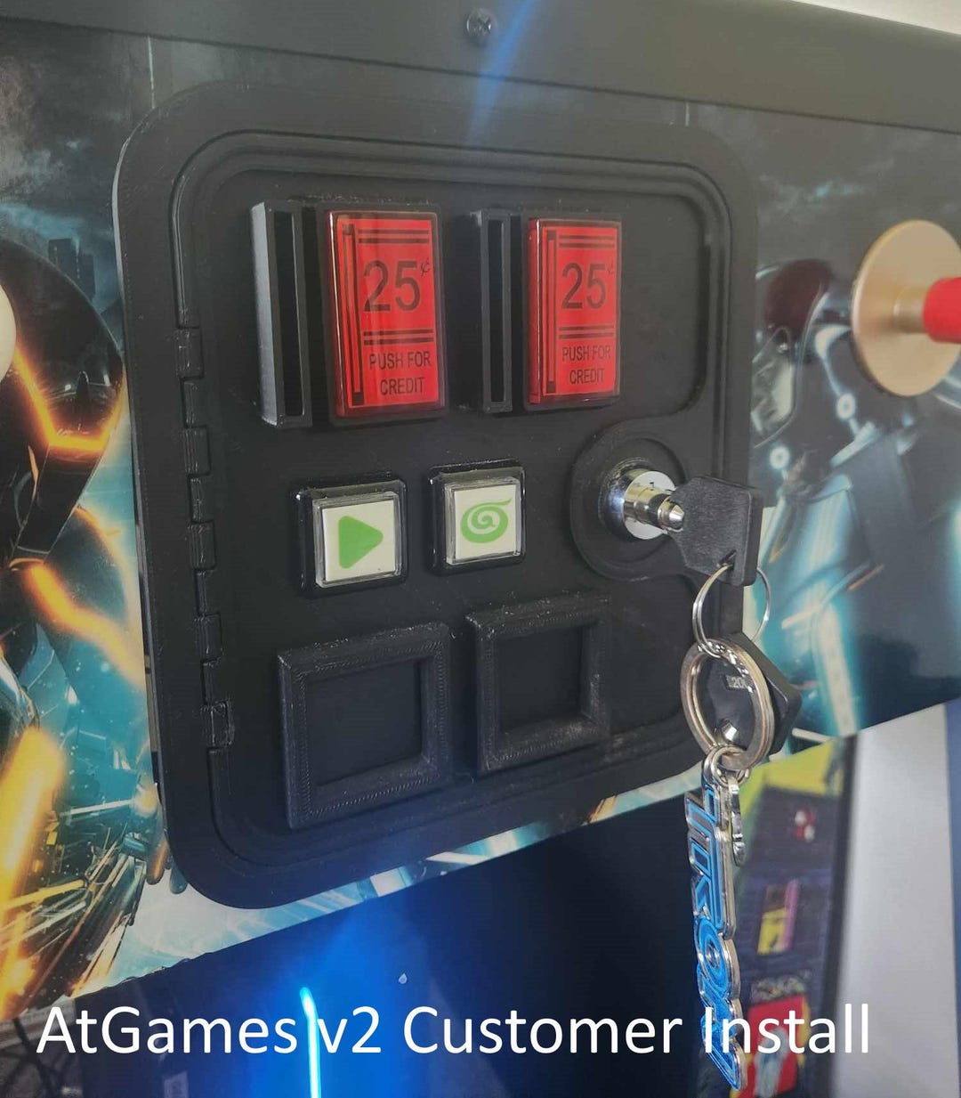 Pinball Arcade Coin Door Atgames Arcade1up Vpin - Working Hinge ...