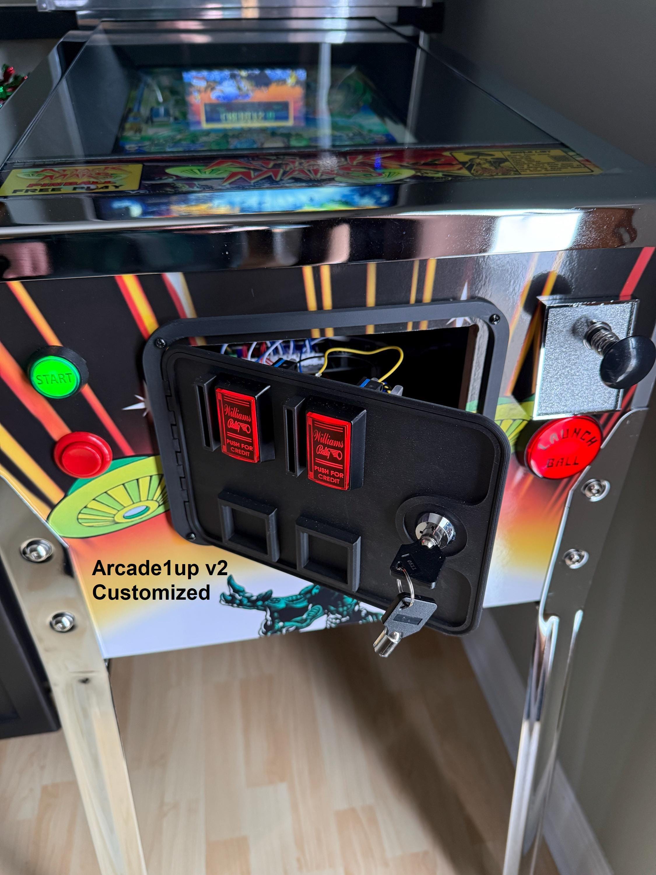 Pinball Arcade Coin Door Atgames Arcade1up Vpin - Working Hinge ...