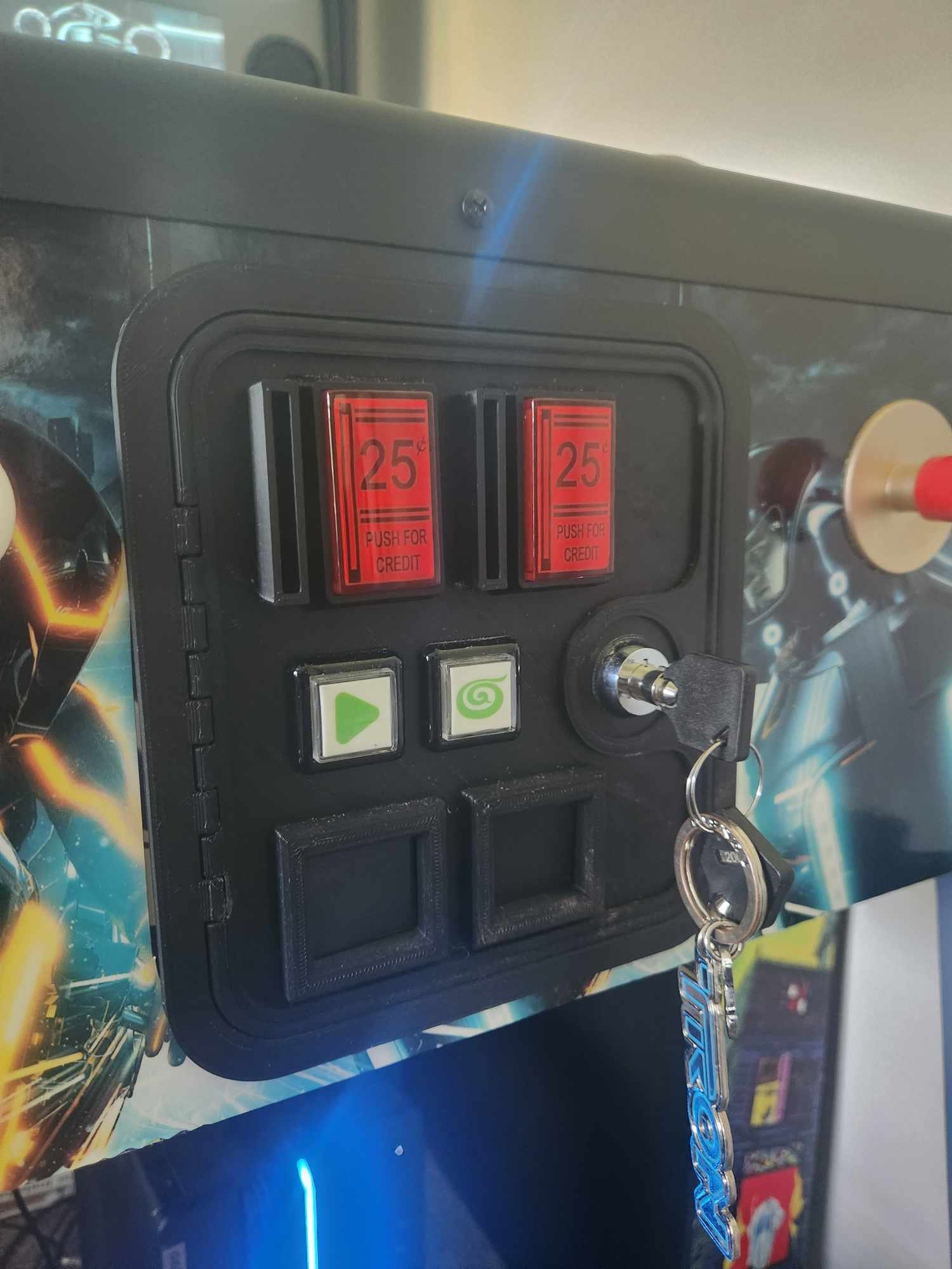 Pinball Arcade Coin Door Atgames Arcade1up Vpin Working Hinge & Return ...