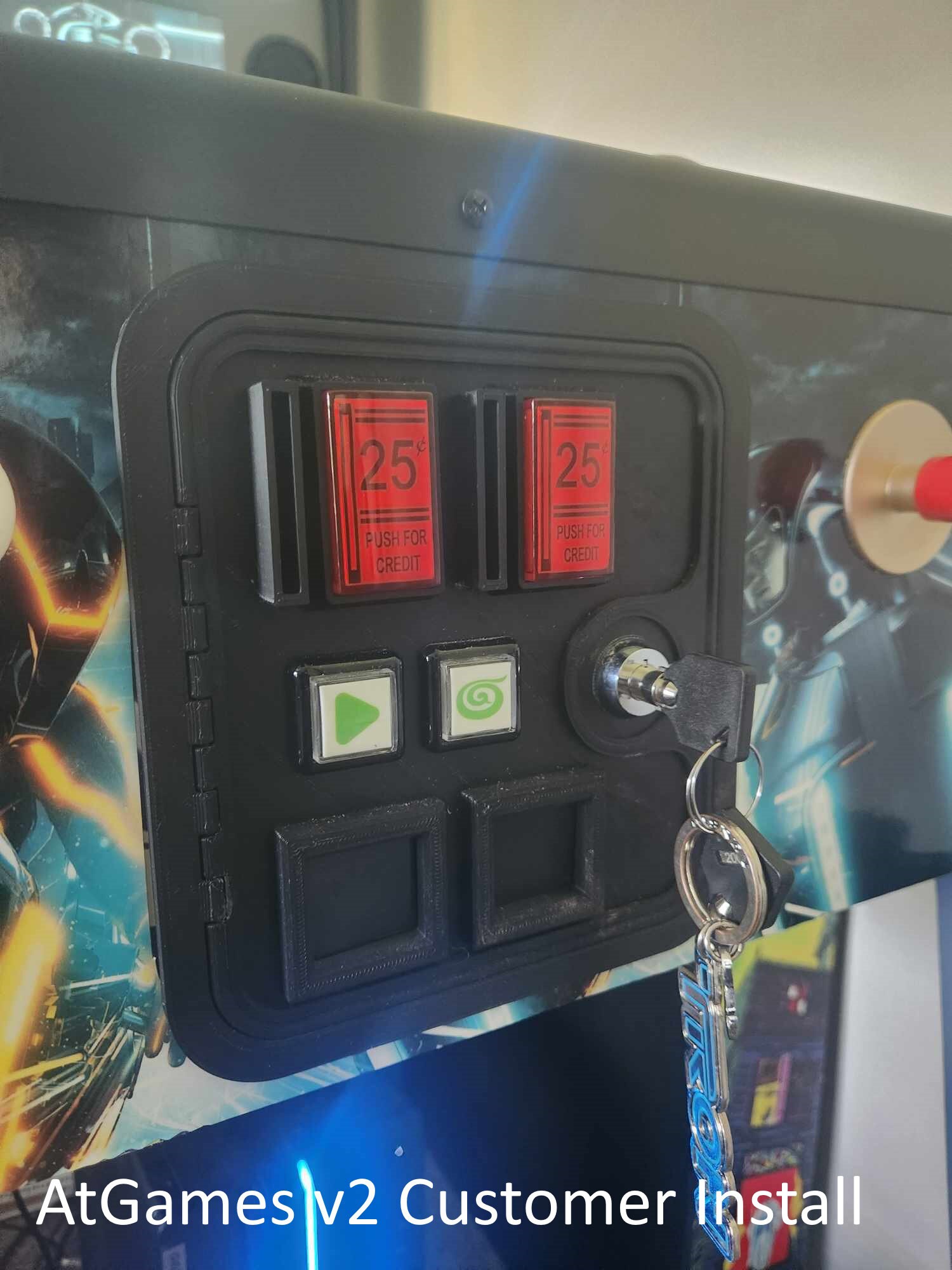 Pinball Arcade Coin Door Atgames Arcade1up Vpin Working Hinge & Return ...