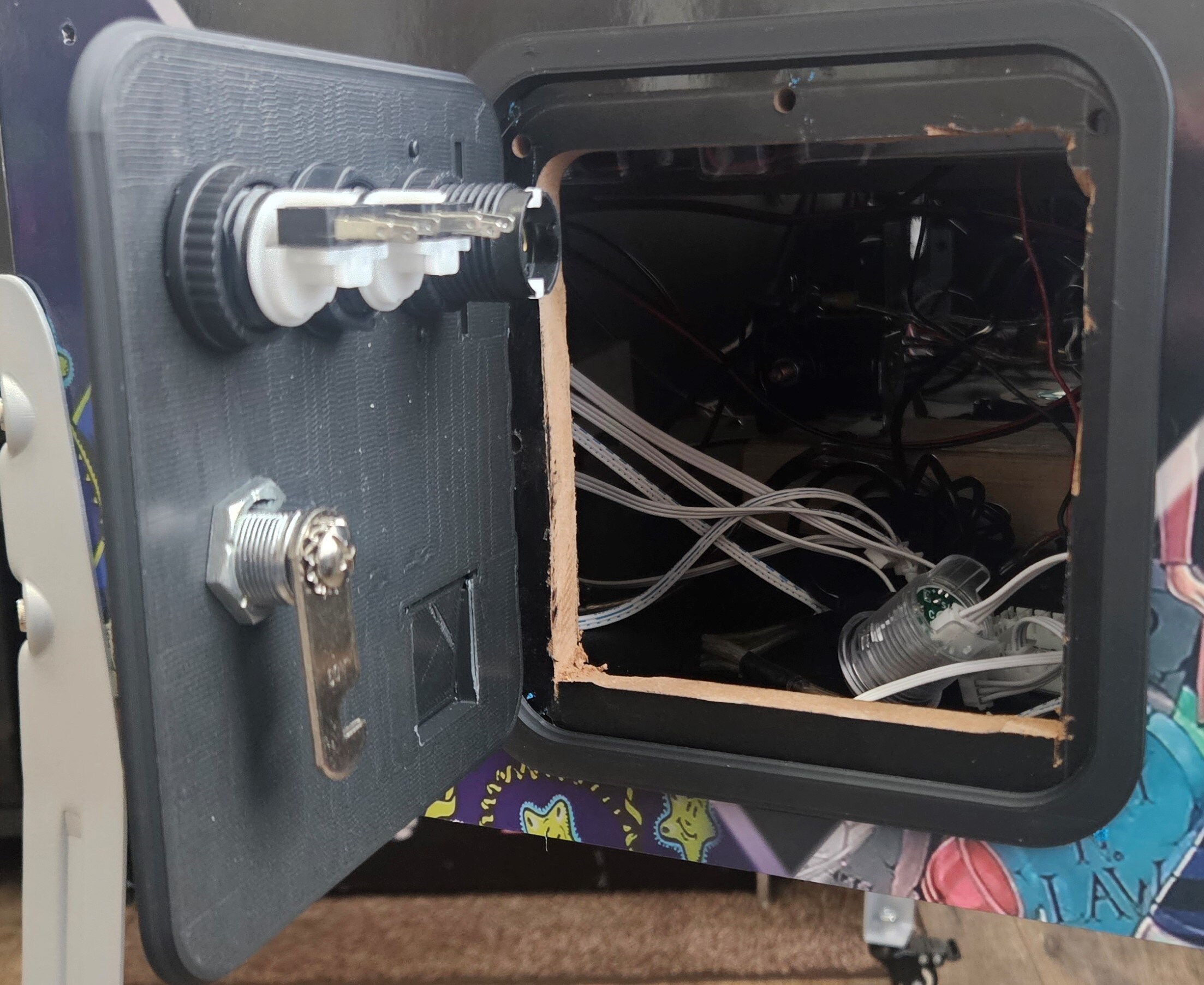 Pinball Arcade Coin Door Atgames Arcade1up Vpin Working Hinge & Return ...