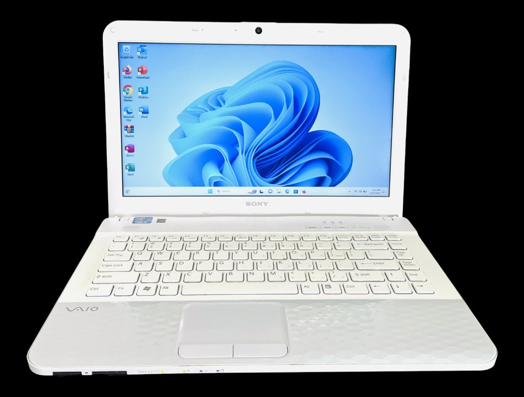14 White Sony Vaio Laptop I3 Windows 11 Computer Pc With NEW Battery - Etsy