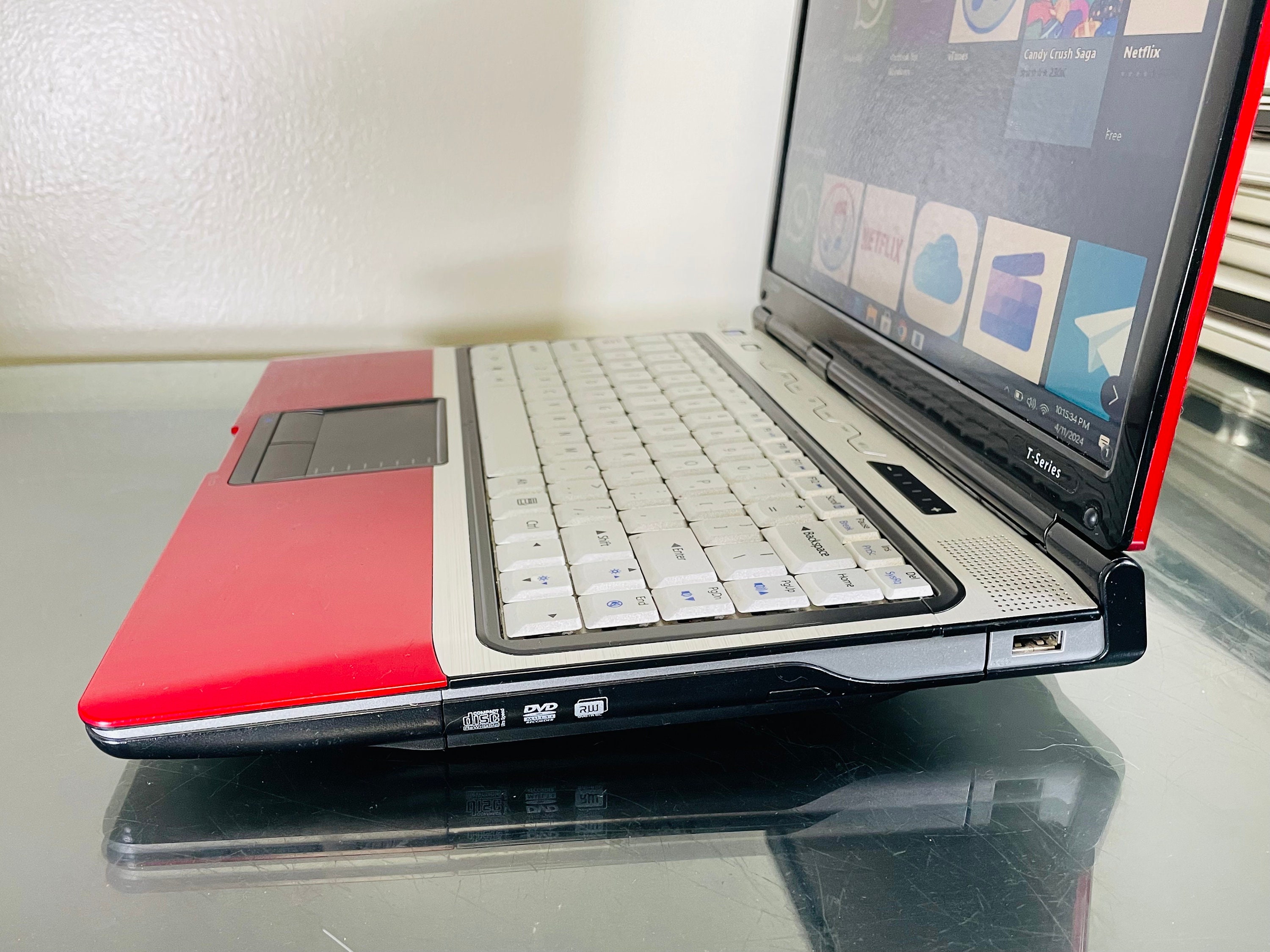 13.3 Gateway Red Windows 11 Laptop Computer Pc W/ NEW Battery - Etsy