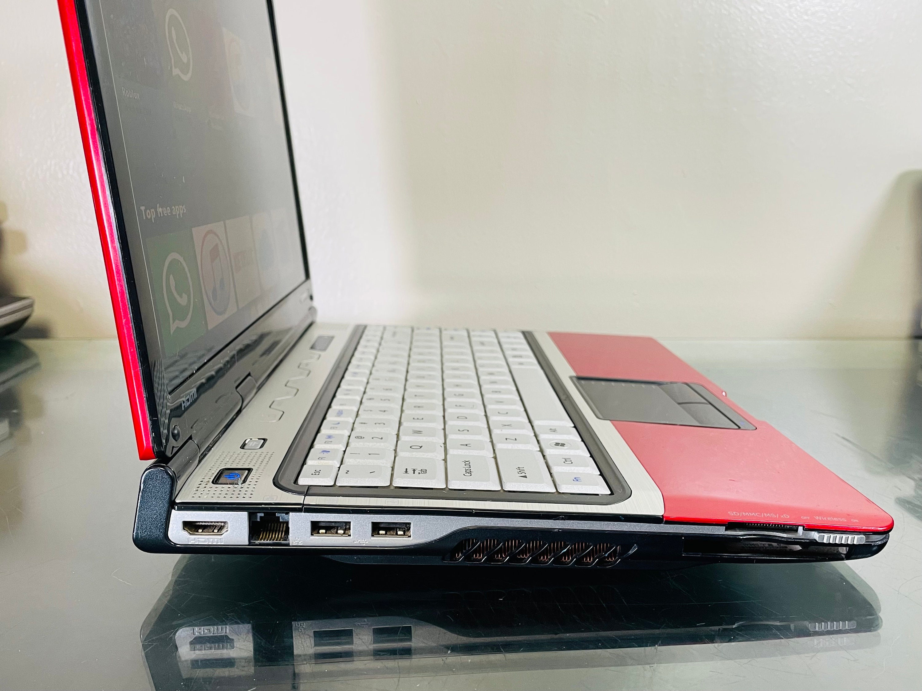 13.3 Gateway Red Windows 11 Laptop Computer Pc W/ NEW Battery - Etsy
