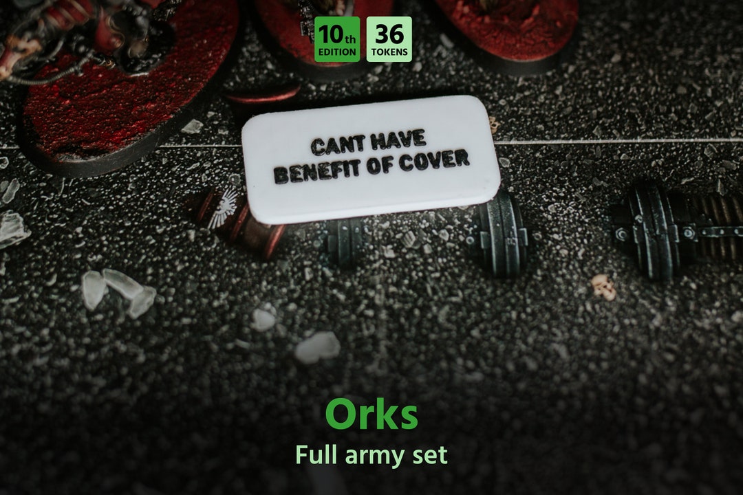 Ork Army Set for 40k 36 Tokens 10th Edition - Etsy