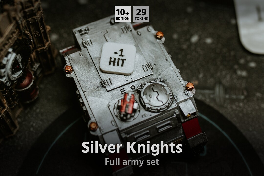 Silver Knights Army Set for Warhammer 40k 29 Tokens 10th Edition - Etsy
