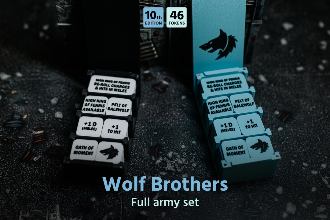 Wolf Brothers Army Set for Warhammer40k (46 Tokens) 10th Edition - Etsy ...
