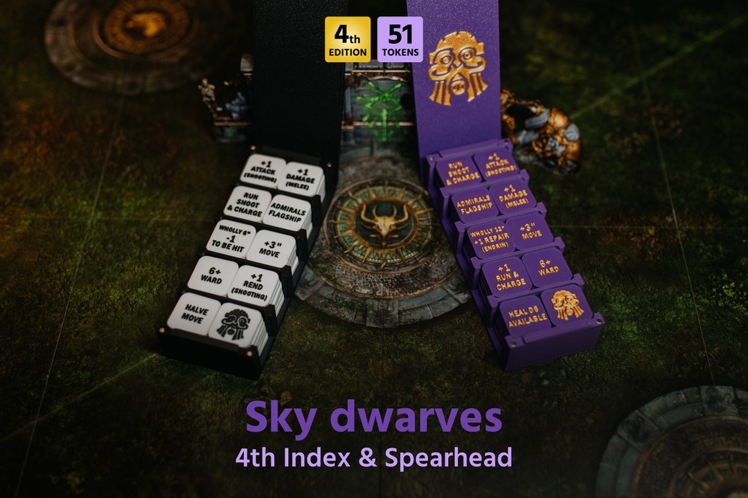 Aos 4th Sky Dwarves Army Set for Aos 51 Tokens - Etsy UK