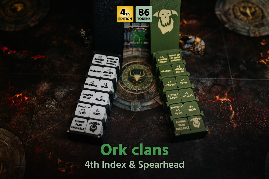 Aos 4th Orc Clans 86 Tokens Warhammer - Etsy