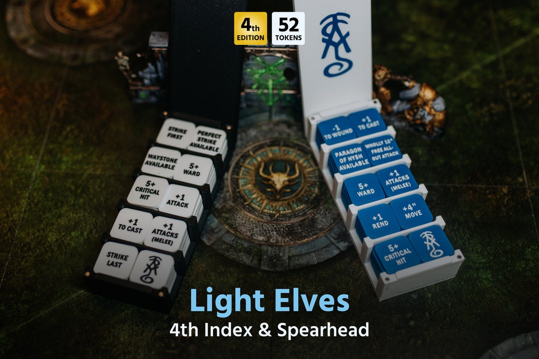 Aos 4th Light Elves Army Set for Aos 52 Tokens - Etsy