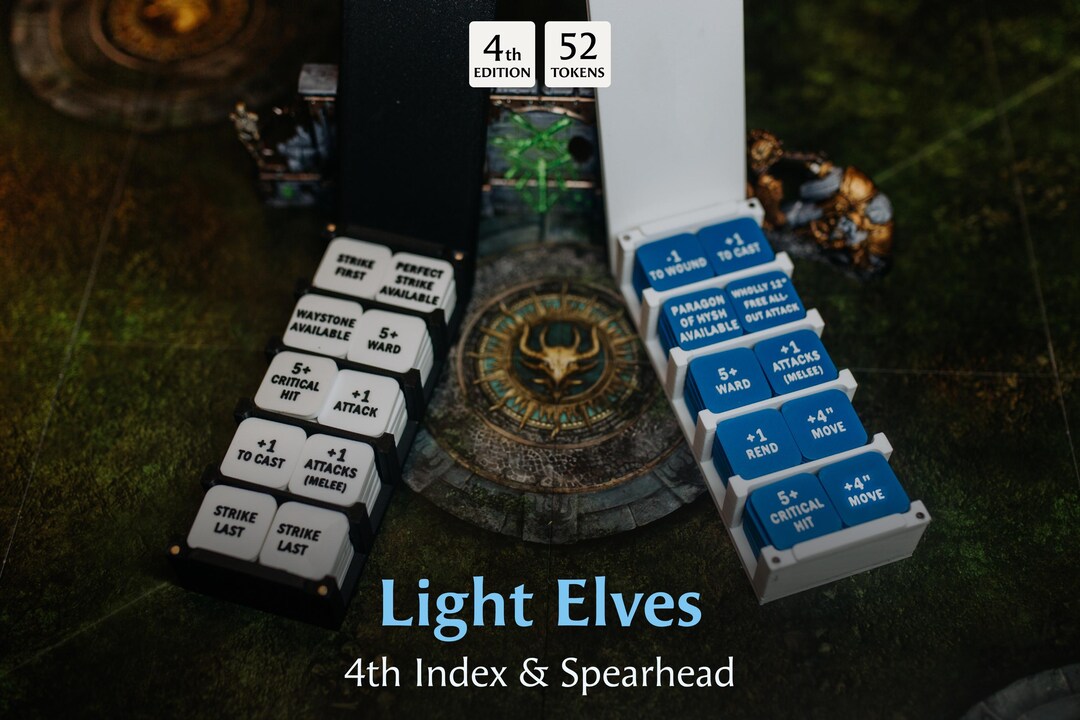 Light Elves Army Token Set for 4th Edition Wargaming - Etsy