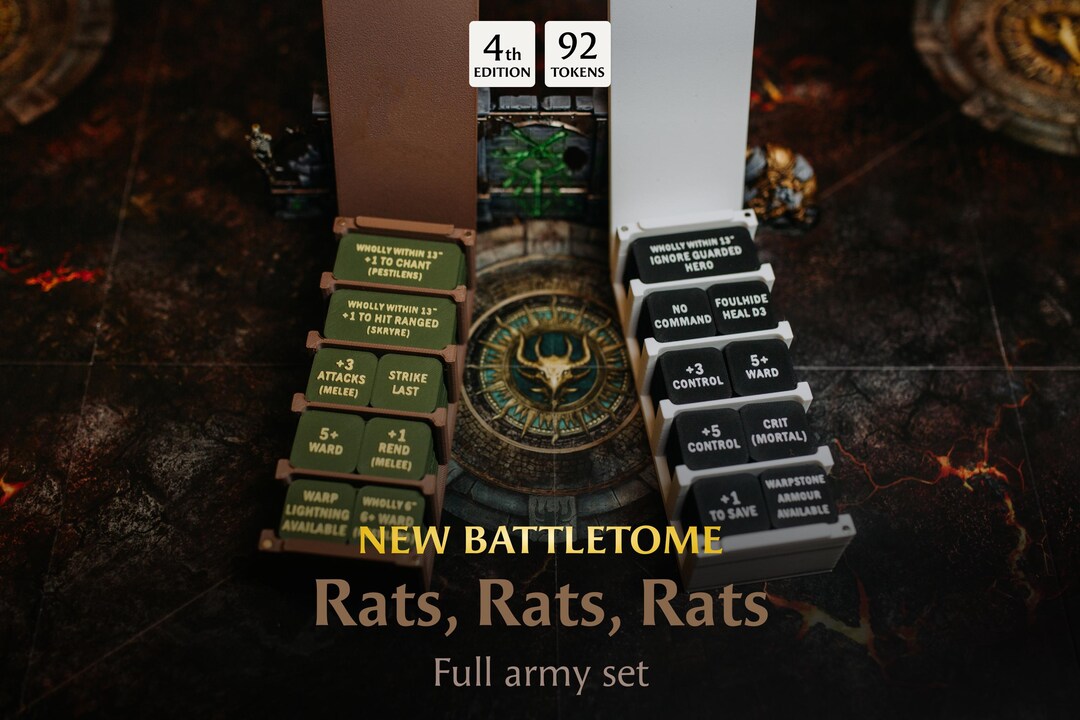 Rats Rats Rats Army Token Set - Etsy