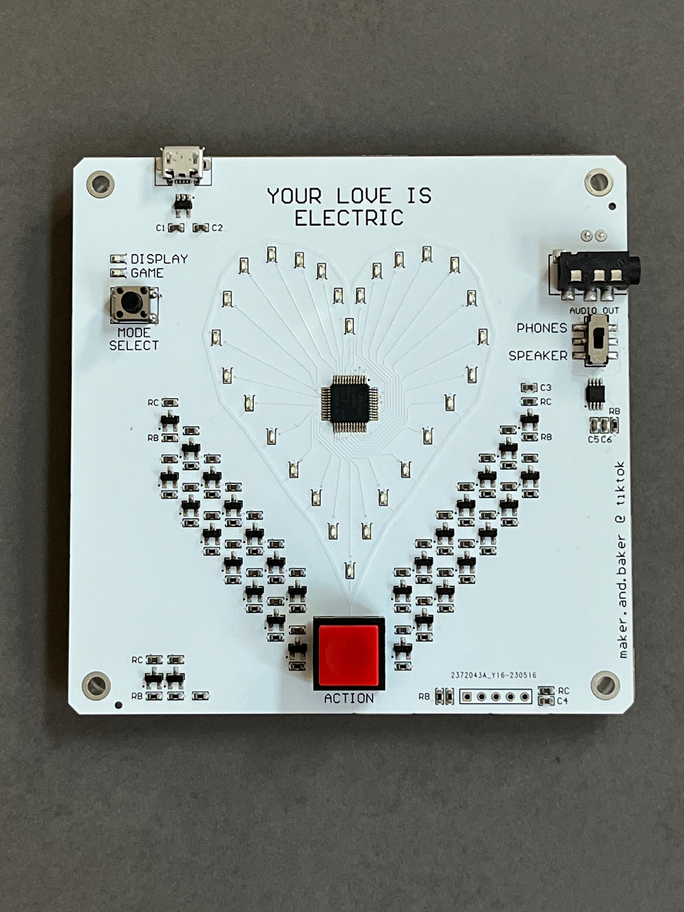 Customizable Circuit Board Arcade Game - Your Love is Electric - Etsy