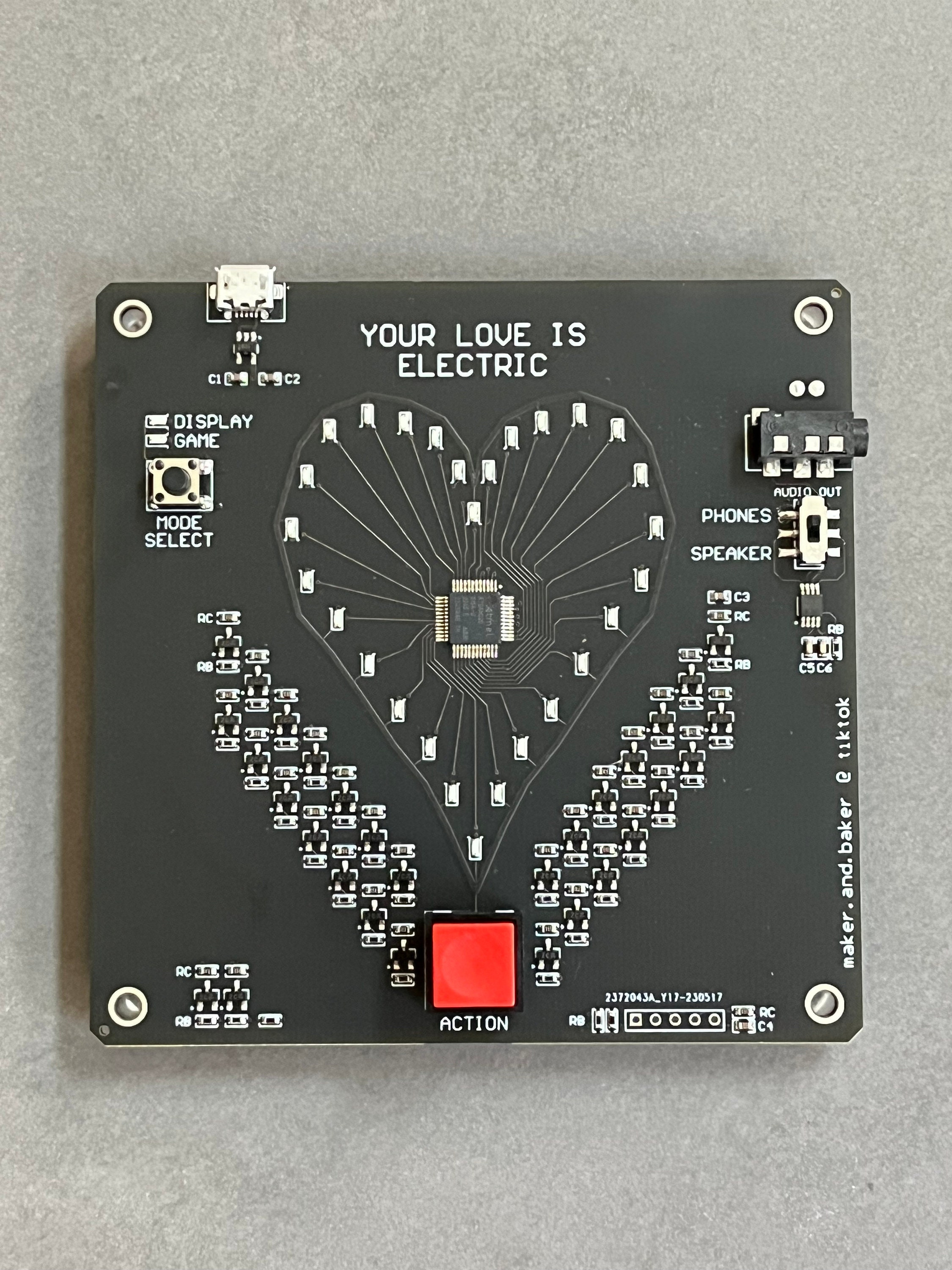 Customizable Circuit Board Arcade Game - Your Love is Electric - Etsy