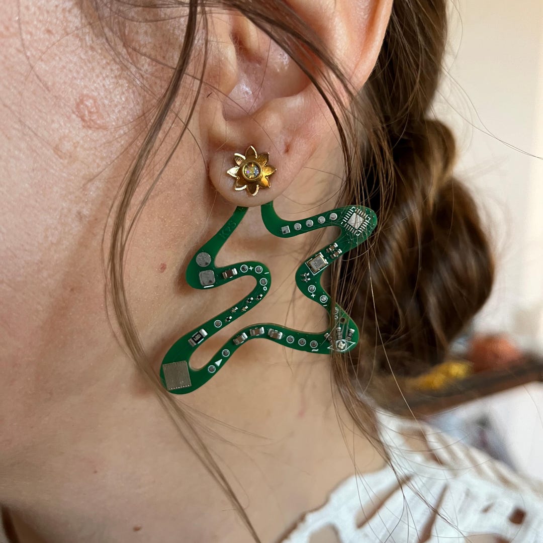 Circuit Board Earrings for Lovers of Technology, Engineering - Etsy