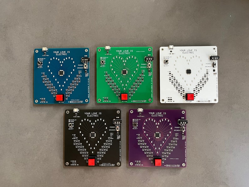 Customizable Circuit Board Arcade Game - Your Love is Electric - Etsy