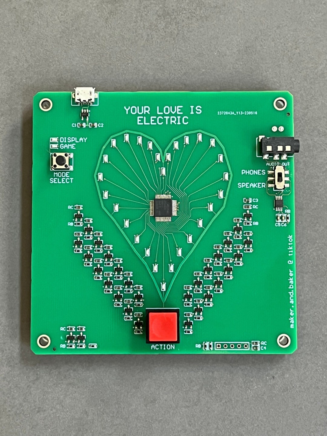 Customizable Circuit Board Arcade Game - Your Love is Electric - Etsy